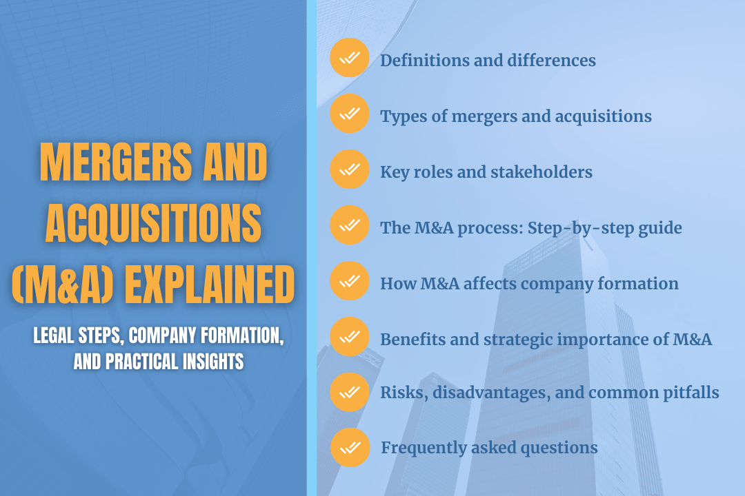Mergers & Acquisitions (M&A) and Company Formation: The Complete Guide